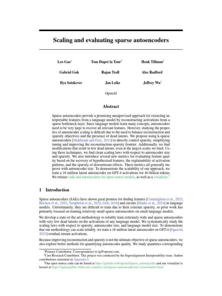 Sparse Autoencoders | PDF