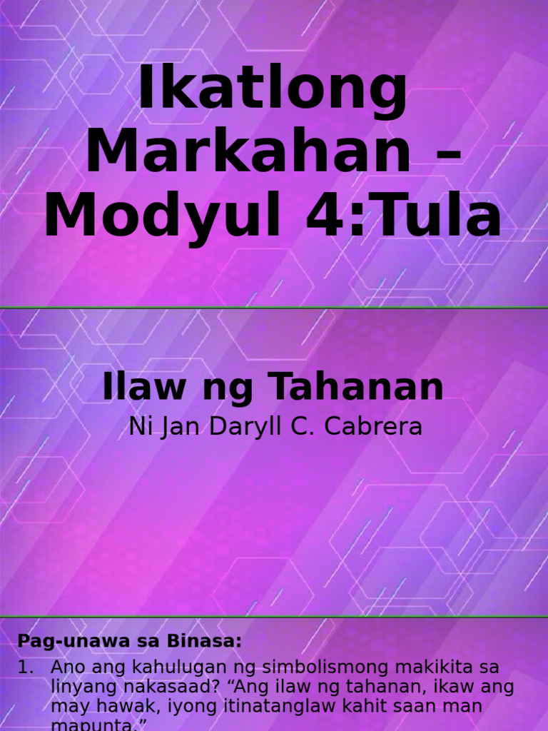 FIL10 Q3Aralin 4 | PDF