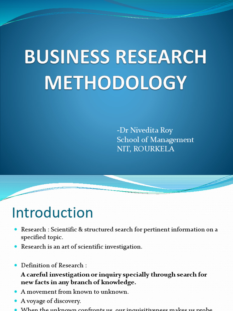 Module 1 - Final Introduction To Research Methodology | PDF