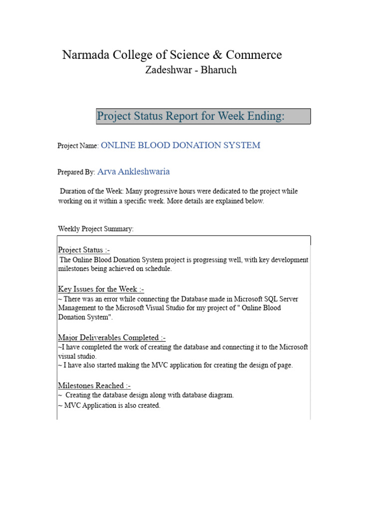 Weekly Report Week-2 | PDF
