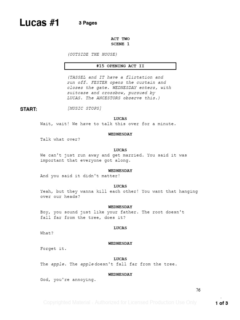 Lucas 1 | PDF