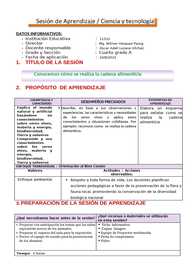 cadena alimenticia conocemos como se reealiza la cadea alimenticia | PDF
