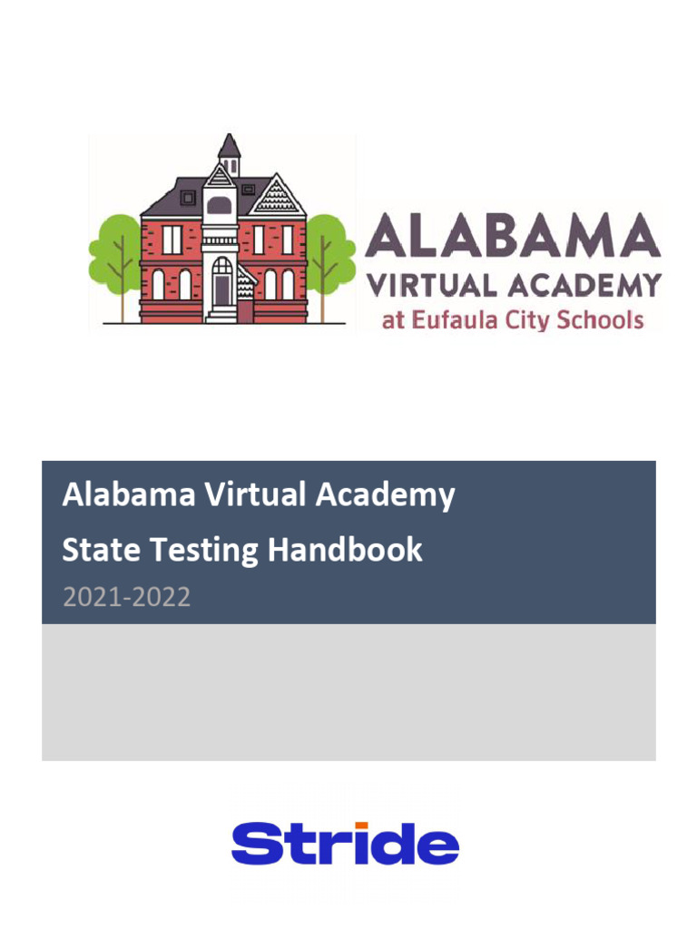 ALVA Family State Testing Handbook 21-22 | PDF