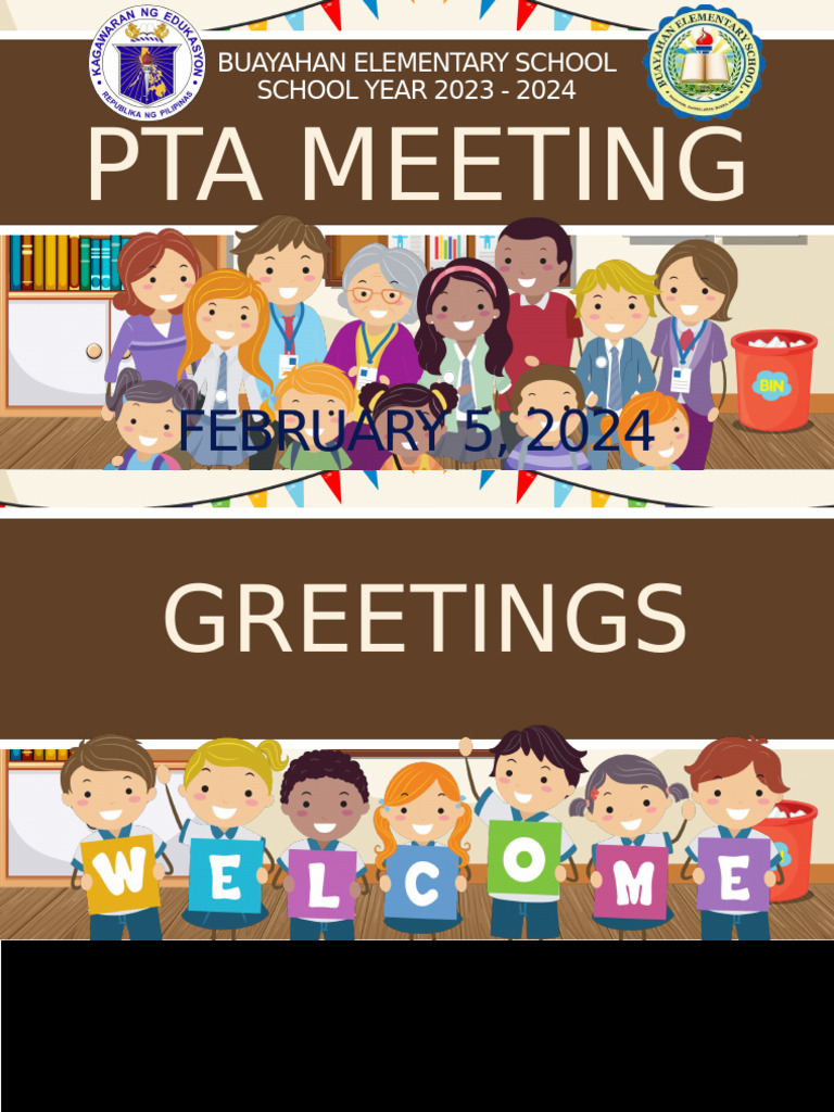 Pta Meeting PPT 2023-2024 | PDF