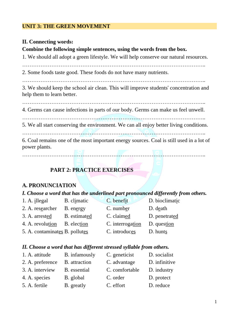 Unit-3-The-green-movement | PDF