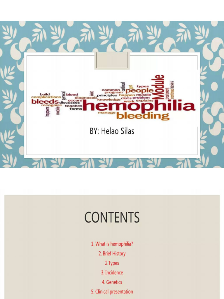Haemophilia | PDF