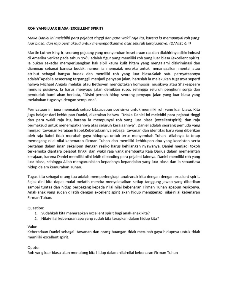 15_ROH YANG LUAR BIASA | PDF