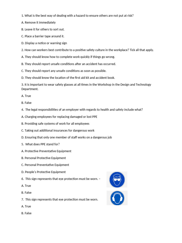 Activity #1 Occupational Health and Safety 2 | PDF
