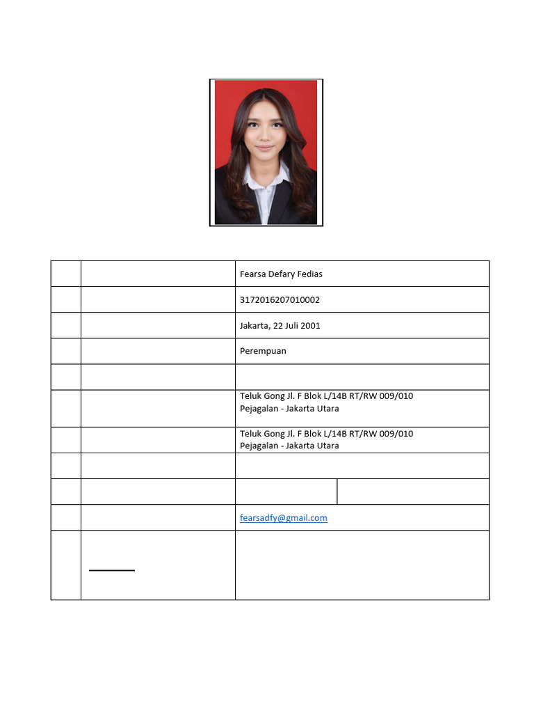 Formulir DRH CPNS Kemlu TA 2024 | PDF