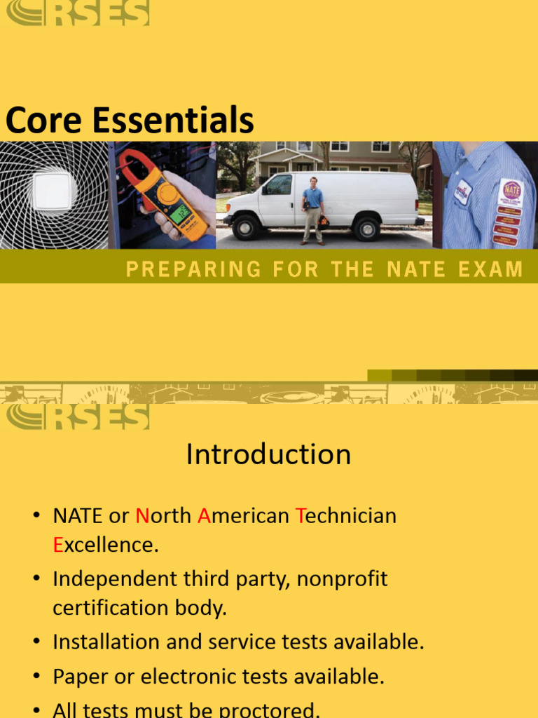 NATE Core Study Guide | PDF