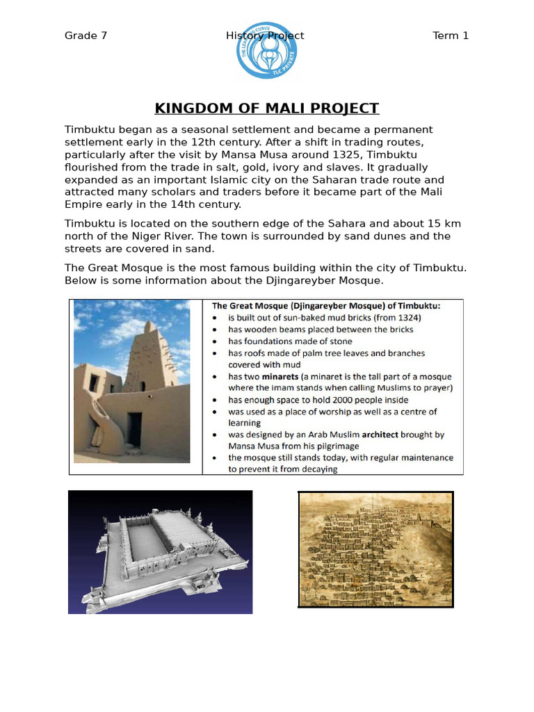 Grade 7 - KINGDOM OF MALI PROJECT | PDF