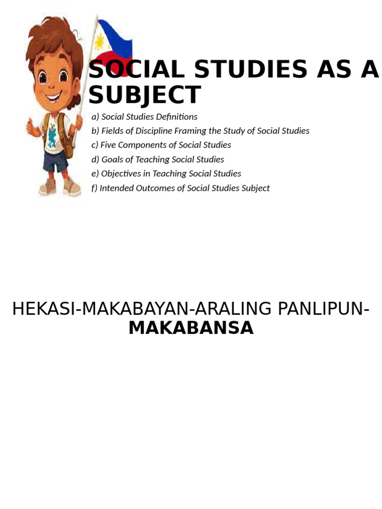 Topic 1 TEACHING SOCIAL STUDIES IN THE PRIMARY GRADES | PDF
