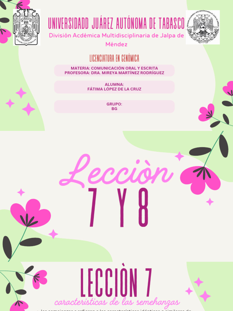 Leccion 7 y 8 | PDF
