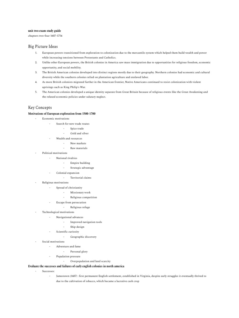 Apush Chapter Two | PDF
