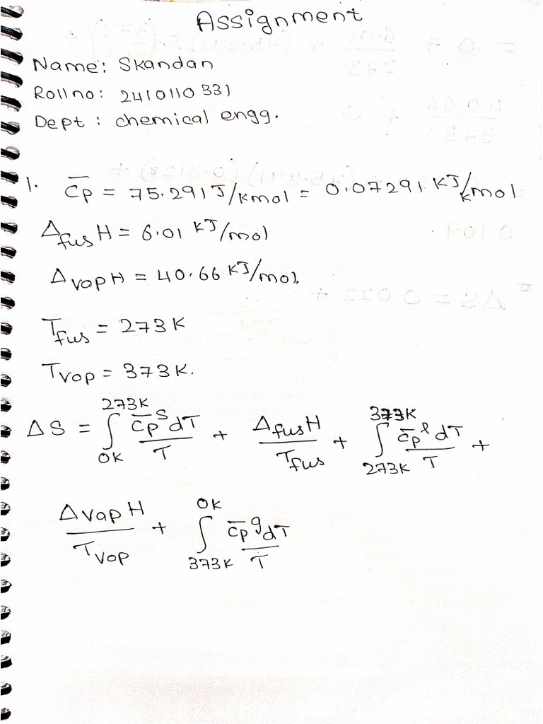 Chem Assignment 1 | PDF