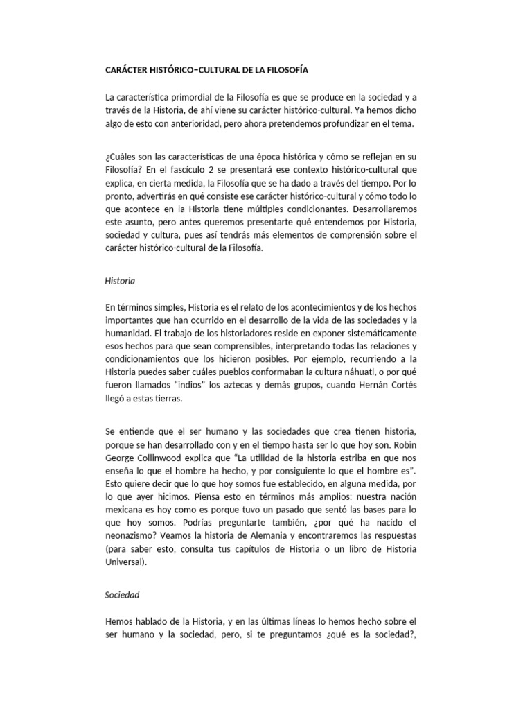 lectura 2 bloque 1 hum | PDF