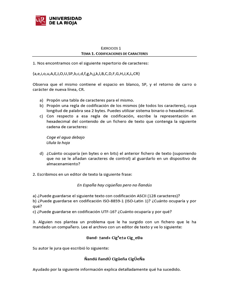 Ejercicios 01 IN | PDF