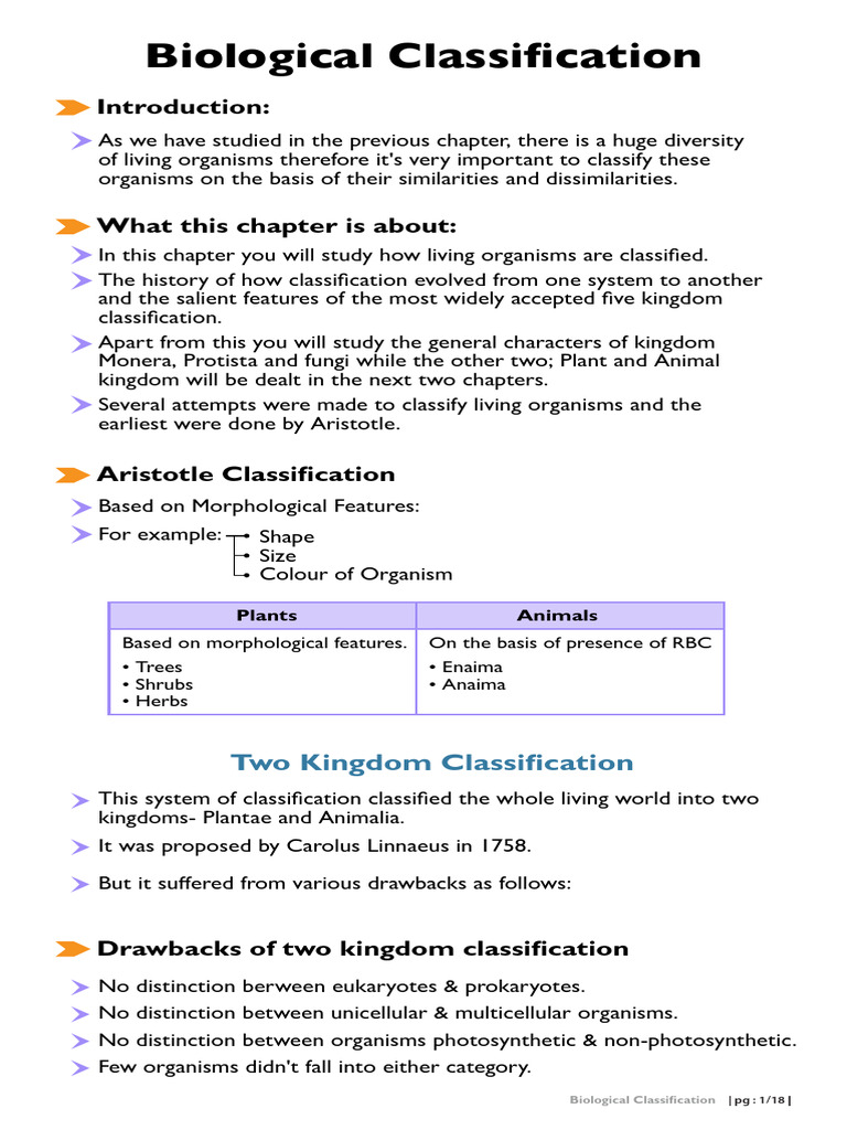Biological Classification | PDF