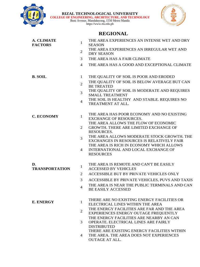 Rating Site Criteria | PDF