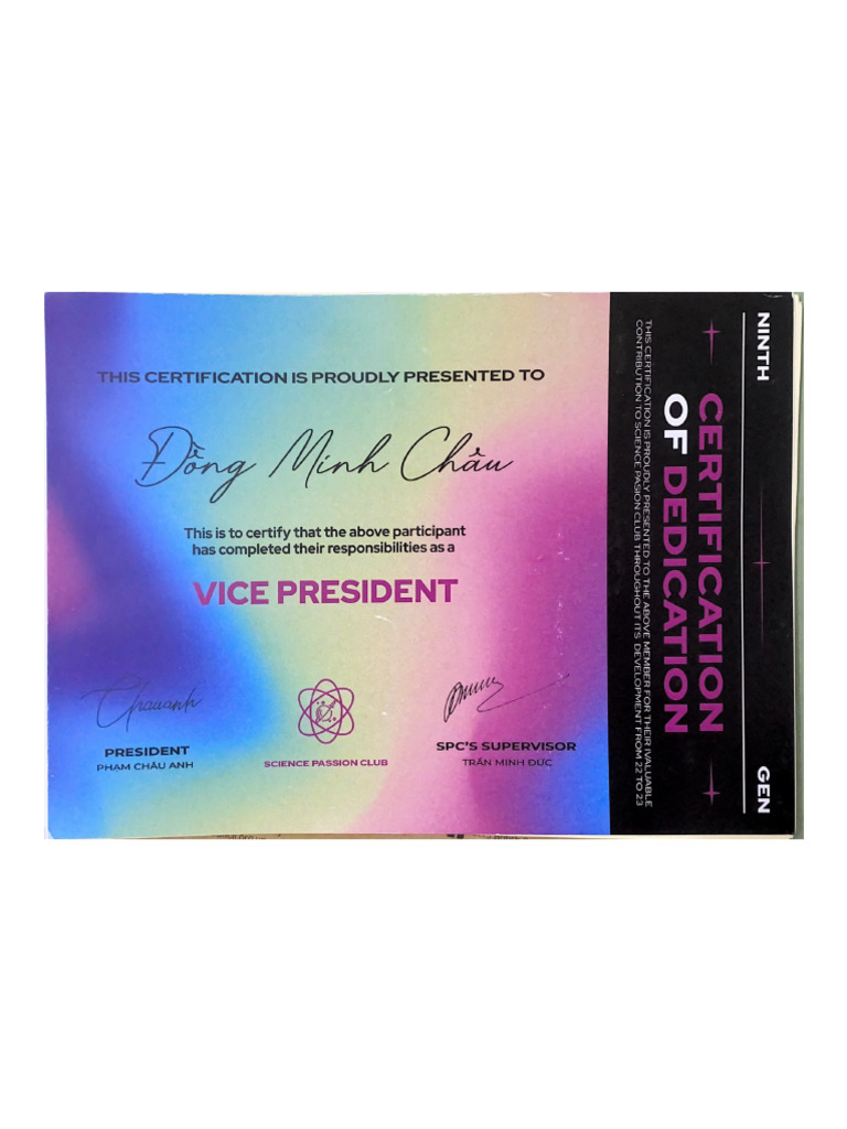 CERTIFICATION | PDF