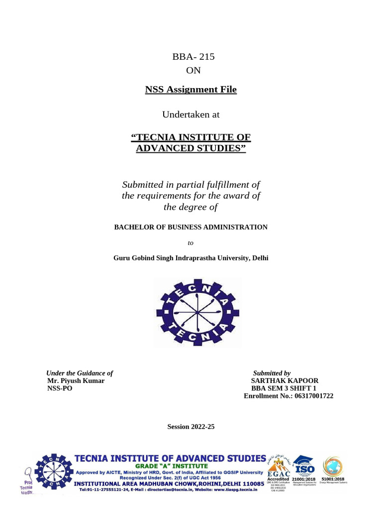 SK Nss File Final | PDF