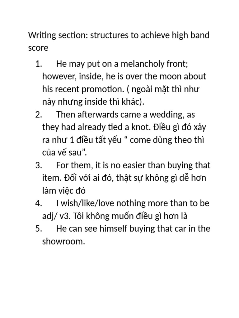 Writing Section | PDF