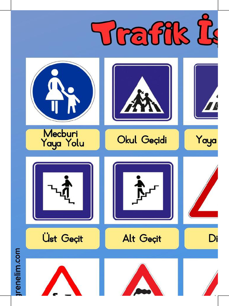 Trafik Levhalari Afis Buyuk Boy | PDF