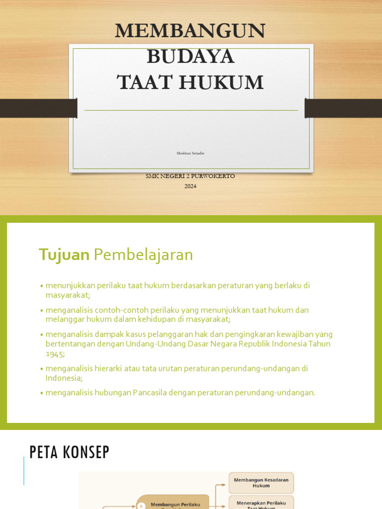Bab 2 Kelas X Membangun Budaya Taat Hukum | PDF