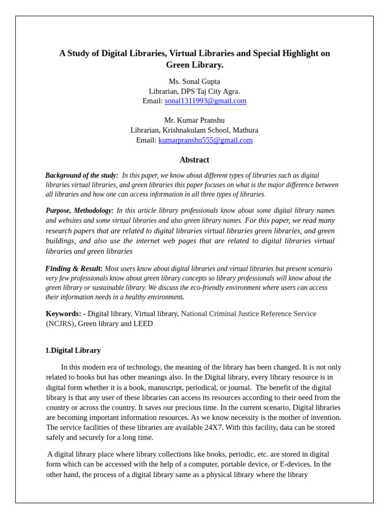 Digital Library Final | PDF