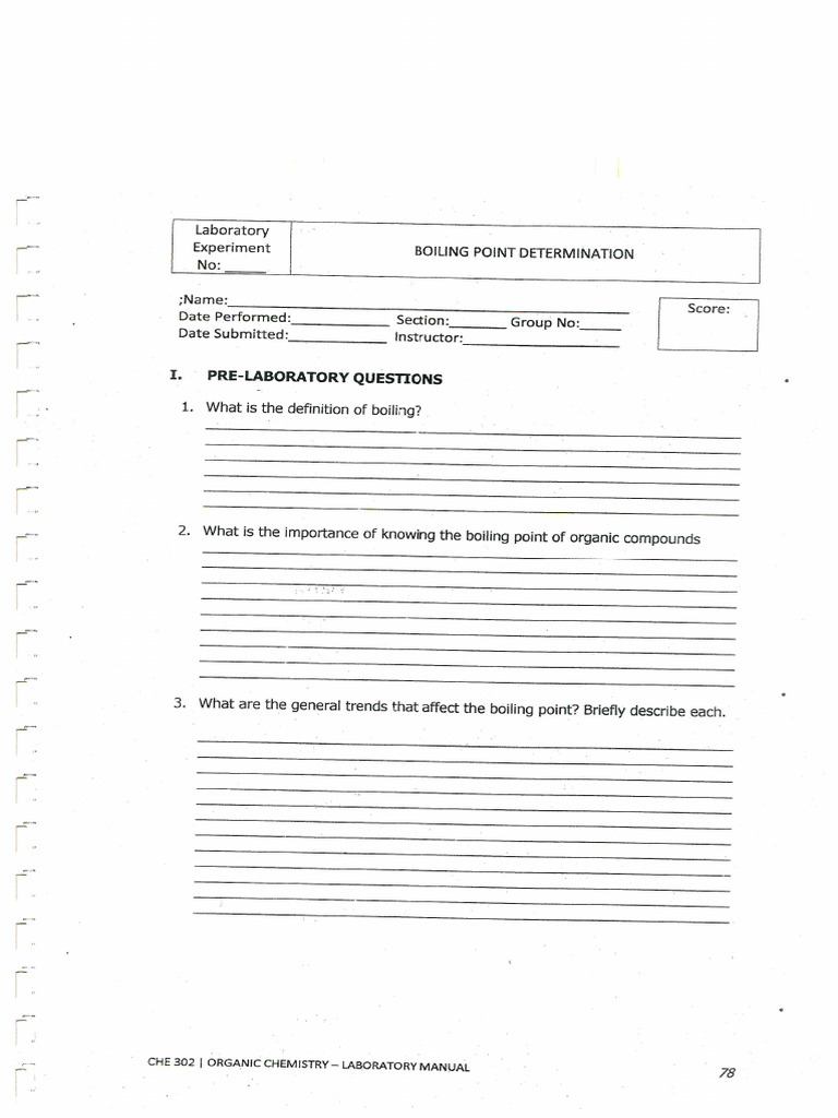 Boiling Point Determination | PDF