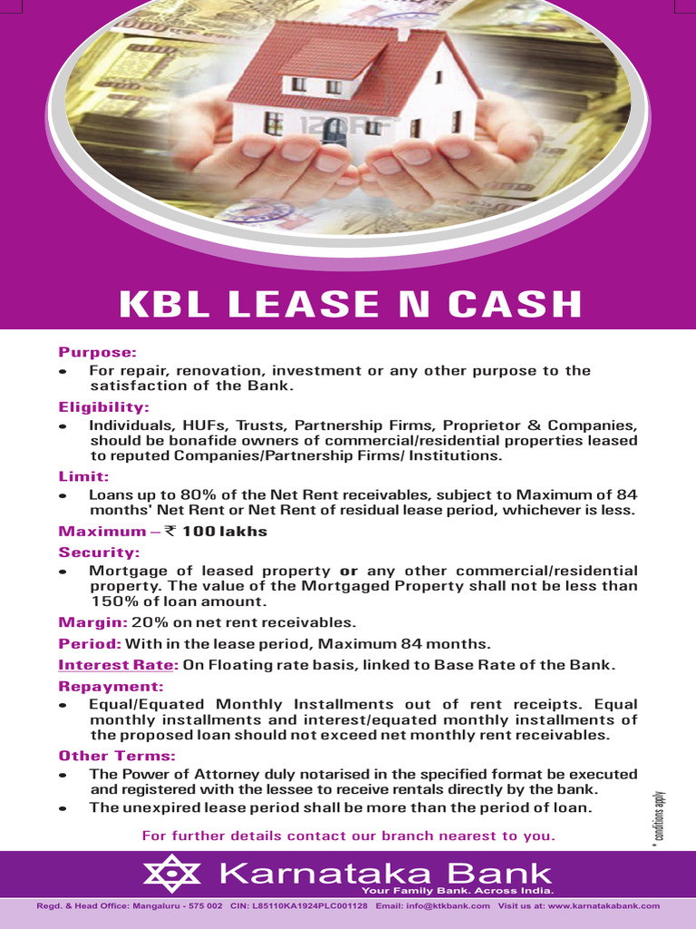 KBL LeaseNCash | PDF