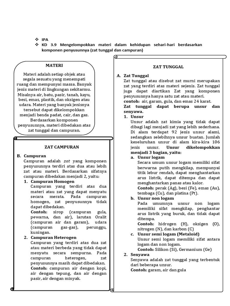 Rangkuman Tema 9 (IPA) | PDF