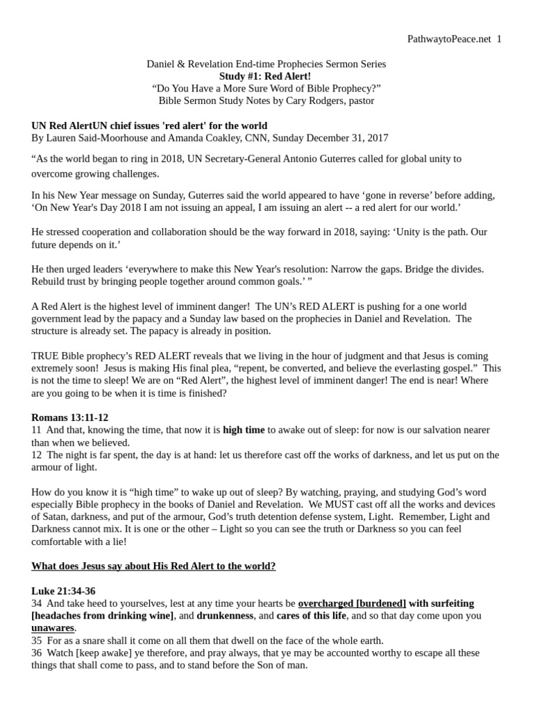 01 Study 1 Red Alert | PDF