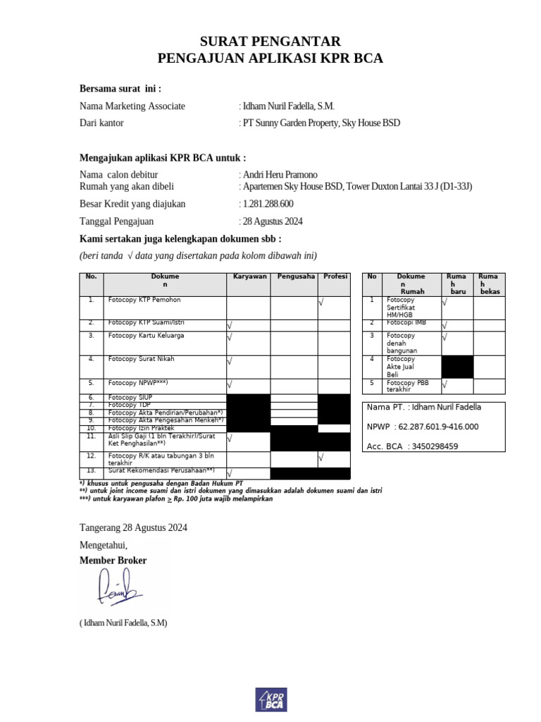 Form SP Broker | PDF