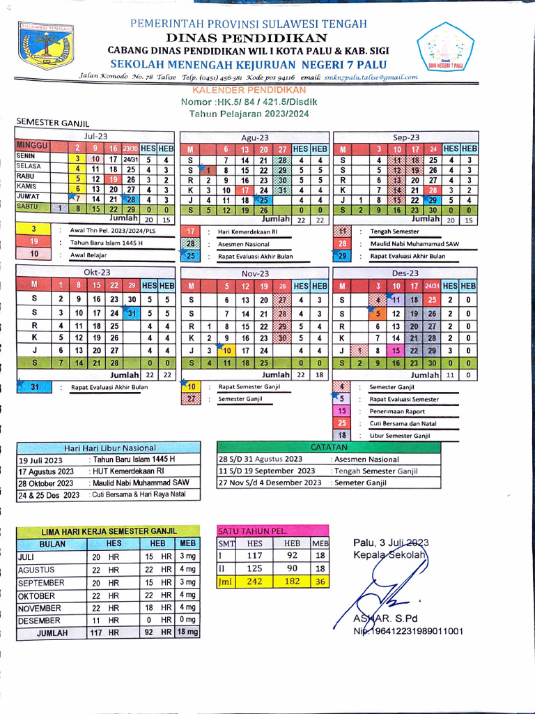 Kalender Pendidikan | PDF