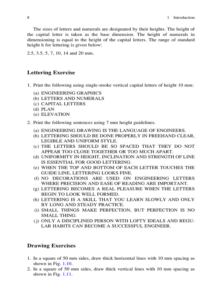 Lettering and Drawing Excercises - September 2023 - Copy | PDF