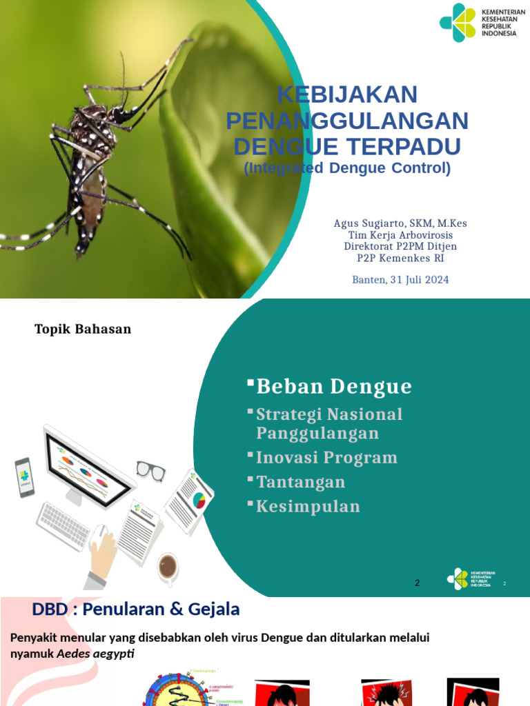Kebijakan p2 Infeksi Dengue 31 Juli 2024 | PDF