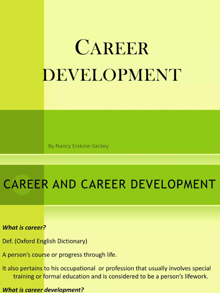 Unit 4 Career Development | PDF