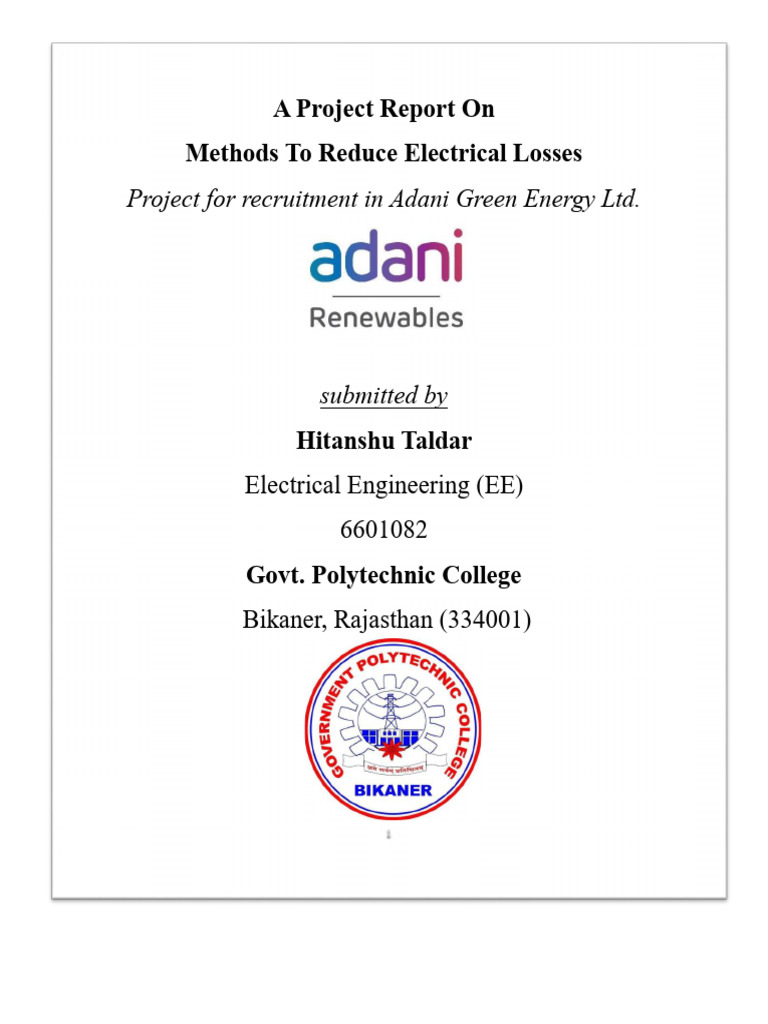 Project Report 1 | PDF