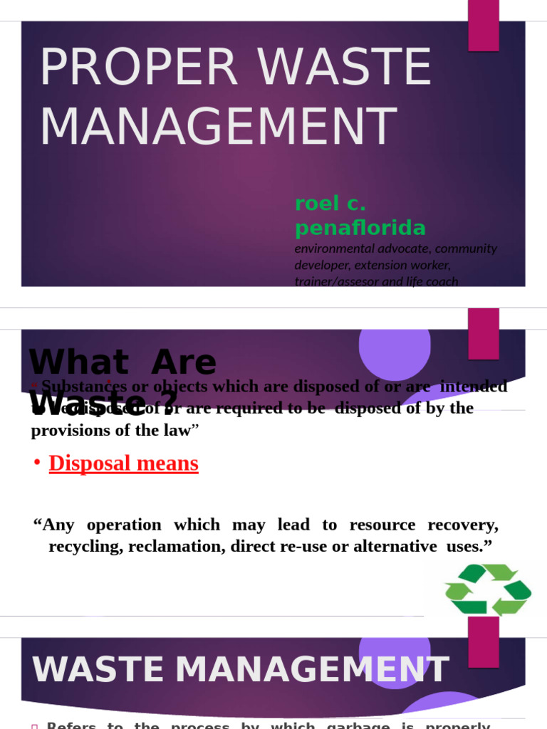 Properwastemanagement Finalppt 211216140247 | PDF