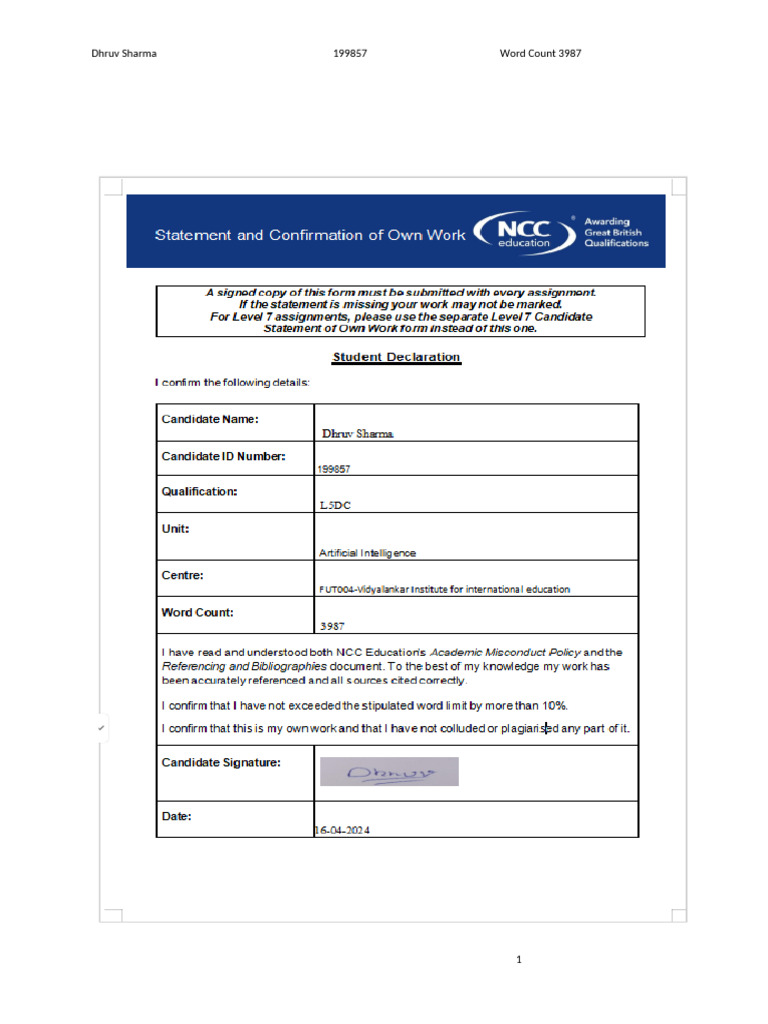 Dhruv Sharma - Artifical Intelligencefinal Final | PDF Dhruv Sharma - Artifical Intelligencefinal Final | PDF