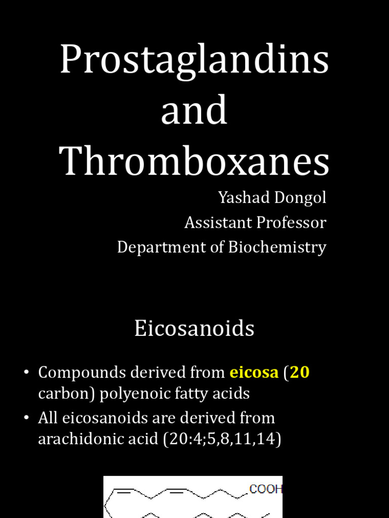 Eicosanoids | PDF