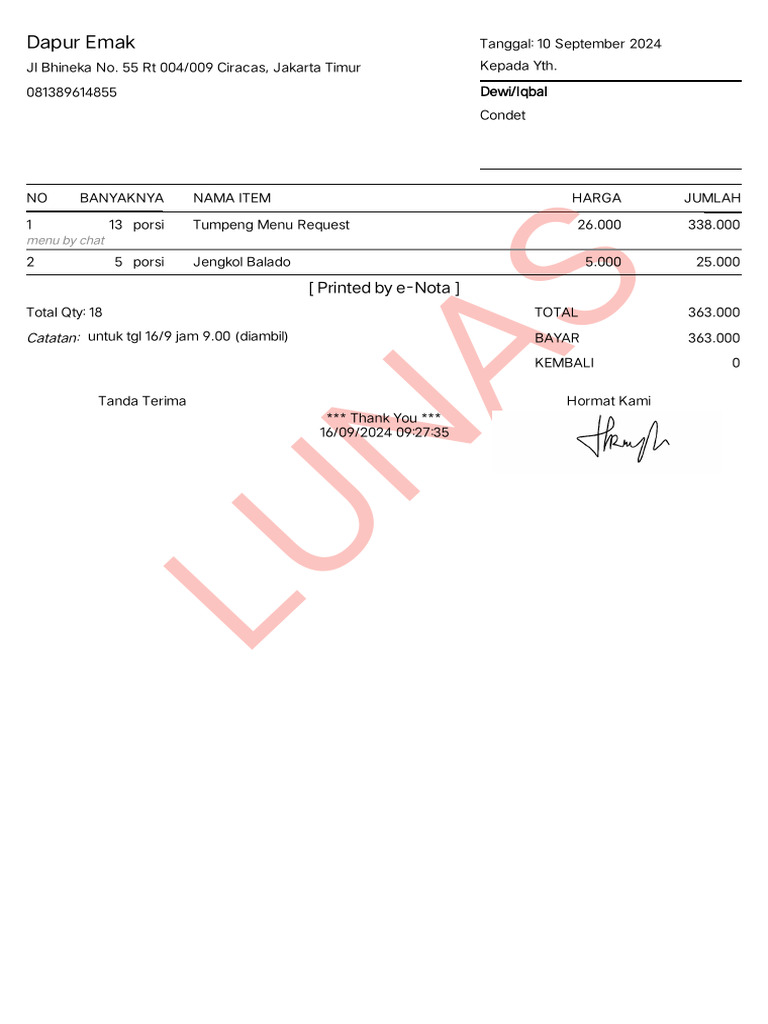 E-Nota Dewi Iqbal 2024-09-10 3 | PDF