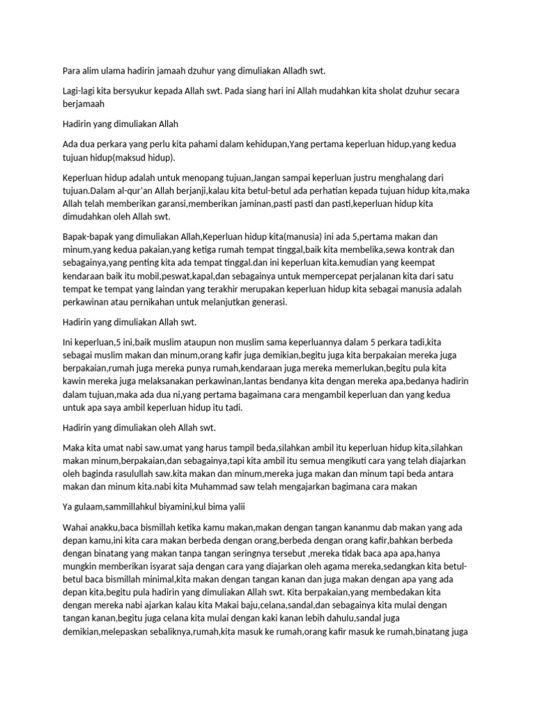 Bayan Mufti Lutfi | PDF