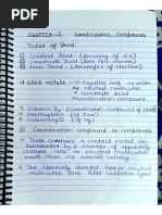 Class 12 Coordination Compounds Topper's Handwritten Notes? | PDF