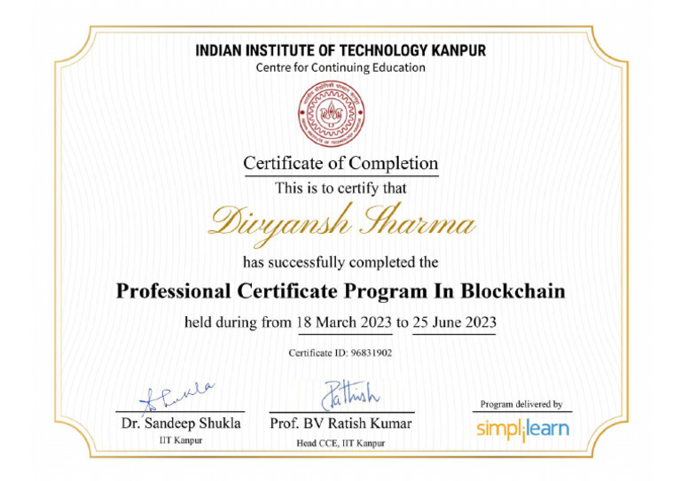 Divyansh IITKBlockchain | PDF