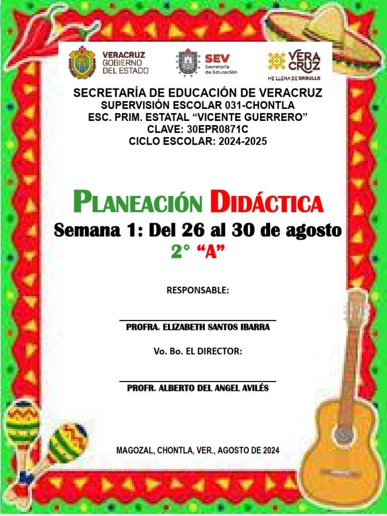 Portada S1 Planeacion Segundo | PDF