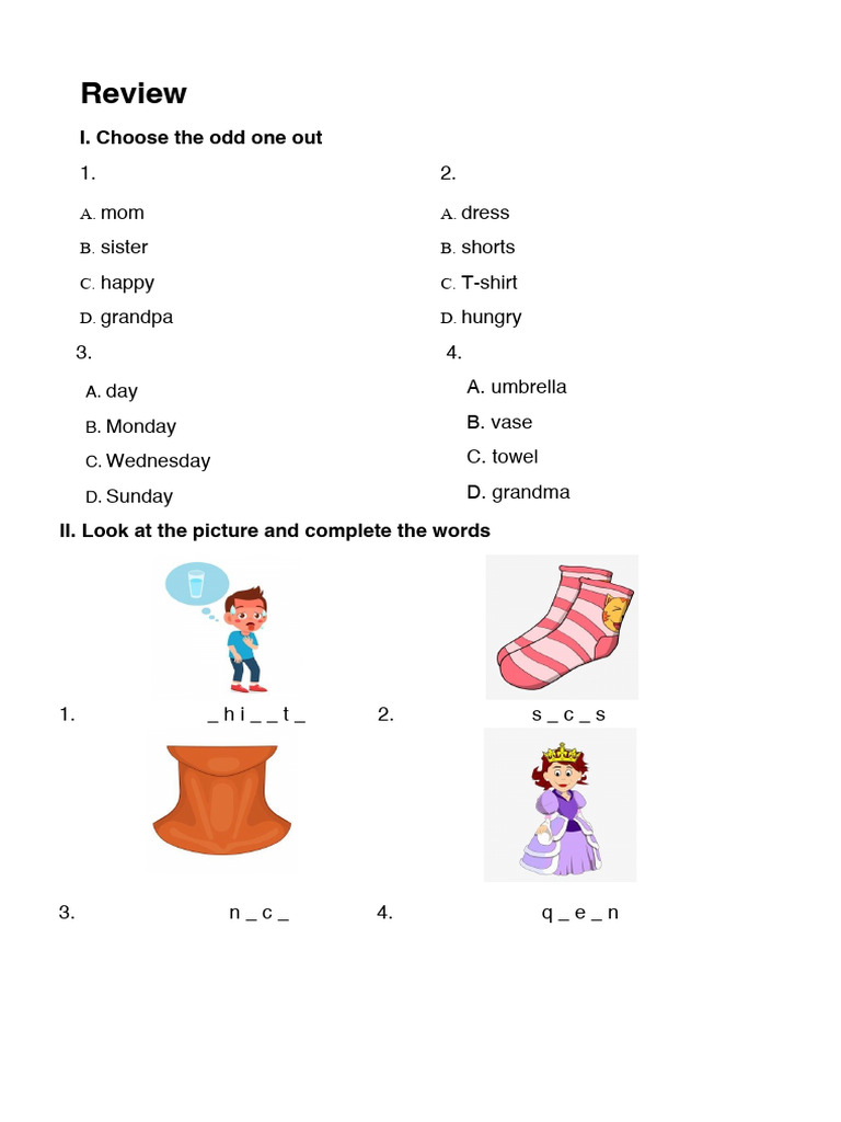 Review 1family and Friends Grade 2 | PDF