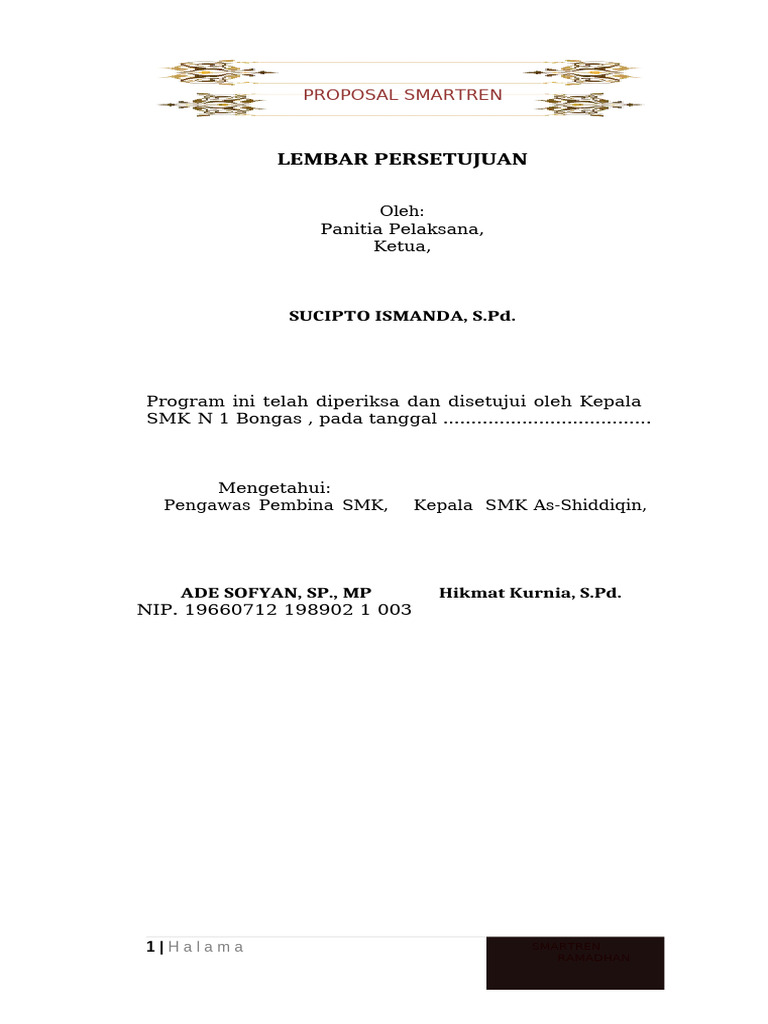 Program Kerja Smartren Ramadhan | PDF