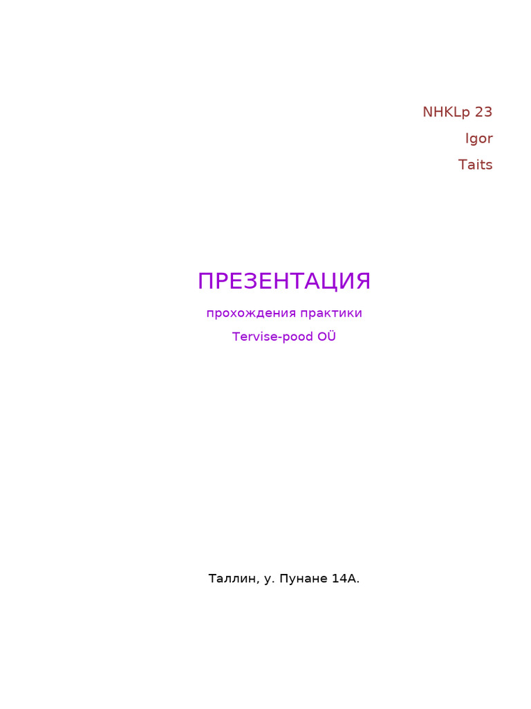 Prezentation Igor | PDF